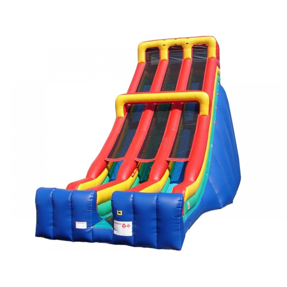 28' Double Lane Slide, Commercial 28' Double Lane Slide For Sale.