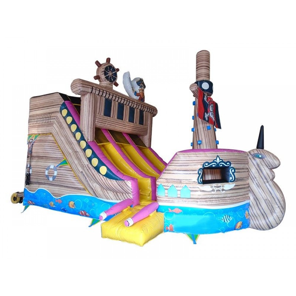 Inflatable Pirate Ship Slide, Pirate Ship Inflatable Slide For Sale.