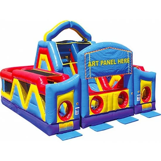 Module Challenge Rush Obstacle Course, Inflatable Obstacle Course For Sale