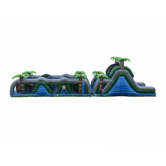70 Ft Blue Crush Obstacle Course, Buy Inflatable 70 Ft Blue Crush ...