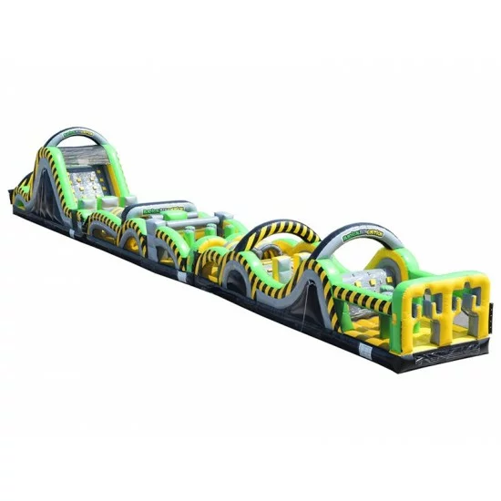 95ft Toxic Rush Inflatable Obstacle Course For Sale - Inflatable ...