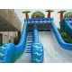 Tiki Falls Slide With Detachable Pool, Inflatable Water Slides ...
