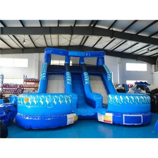 Double Splash Slide, Cheap Inflatable Double Splash Slide For Sale ...