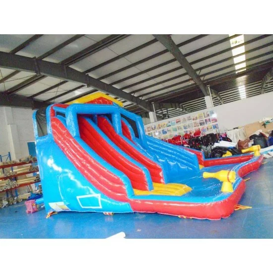 Inflatable Water Gun Slide Swimming Splash Pool Banzai For Sale ...