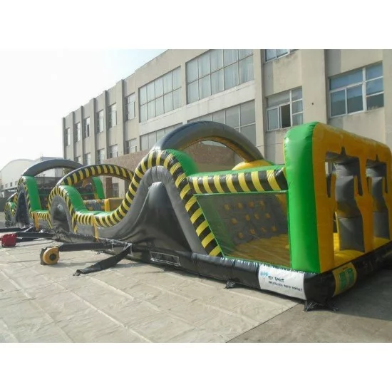 95ft Toxic Rush Inflatable Obstacle Course For Sale - Inflatable ...