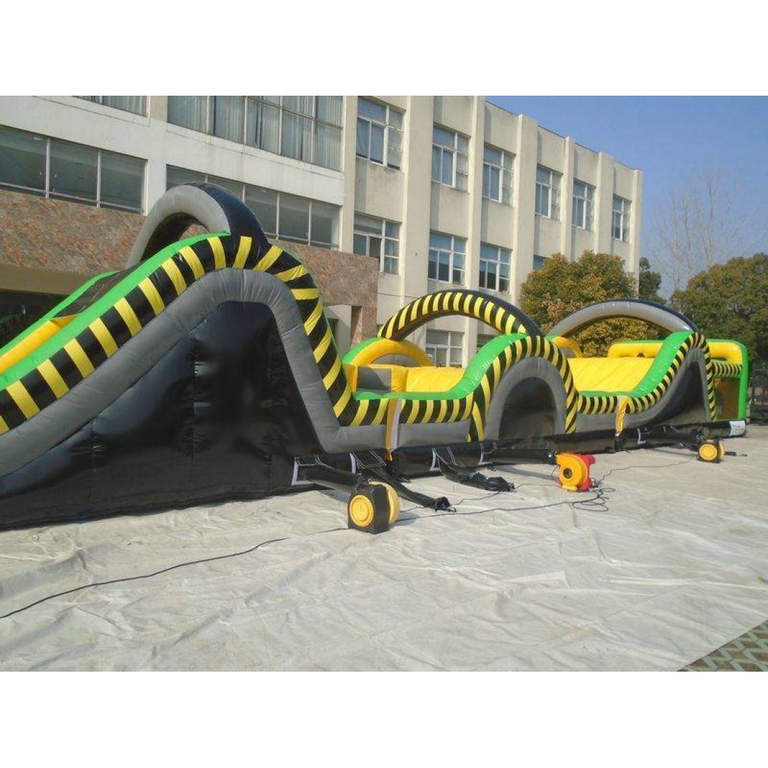 95ft Toxic Rush Inflatable Obstacle Course For Sale - Inflatable ...