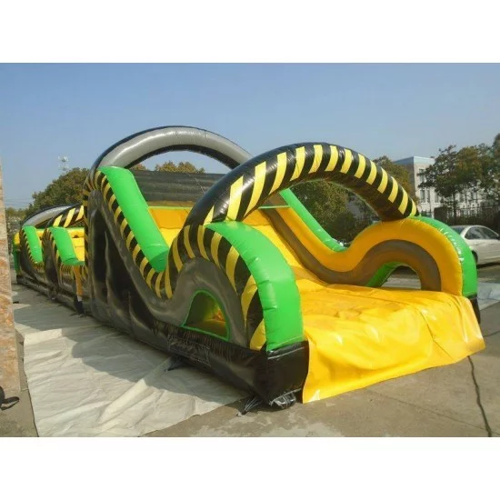 95ft Toxic Rush Inflatable Obstacle Course For Sale - Inflatable ...